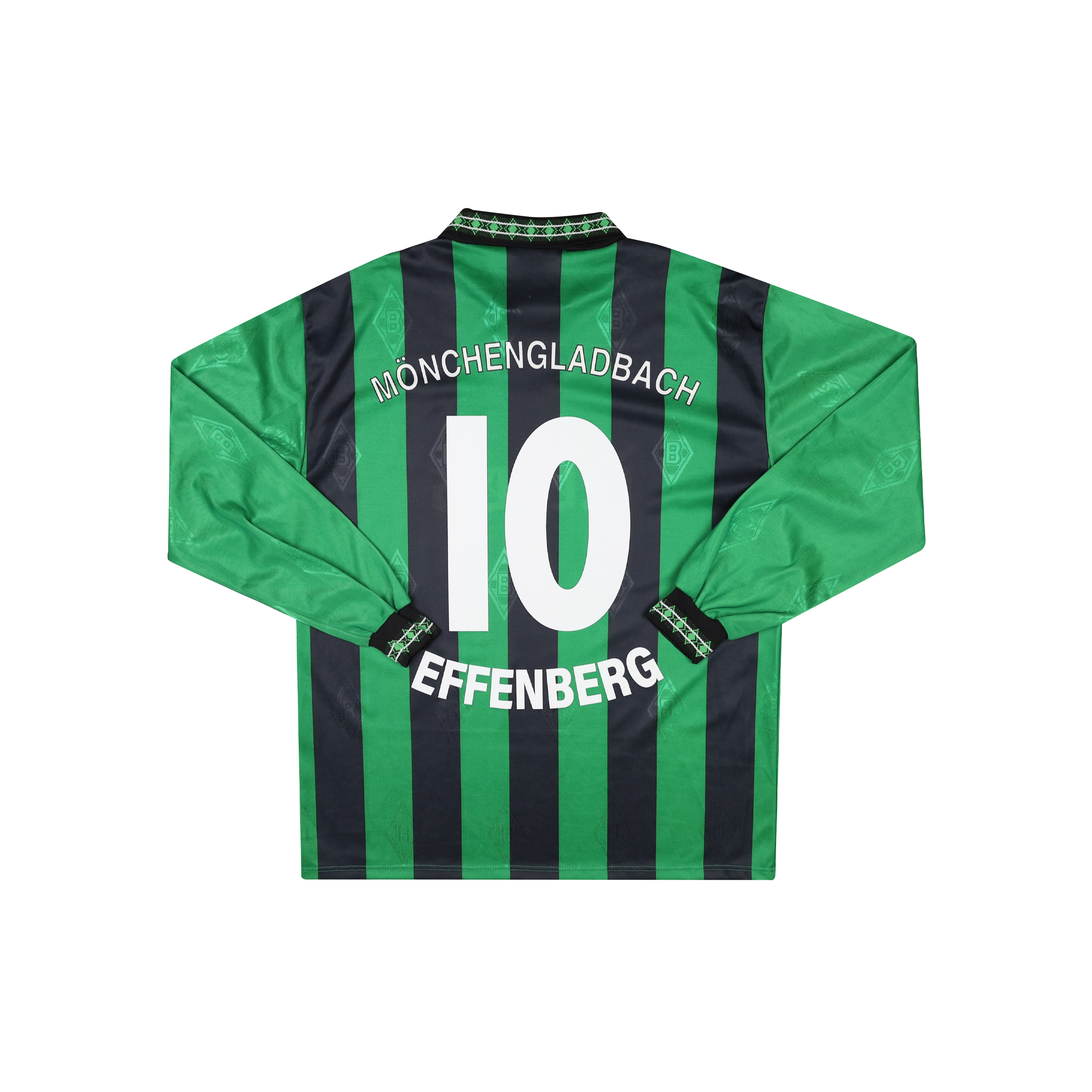 BORUSSIA MÖNCHENGLADBACH 1995-96 LS AWAY SHIRT - EFFENBERG 10 - 8/10 ...